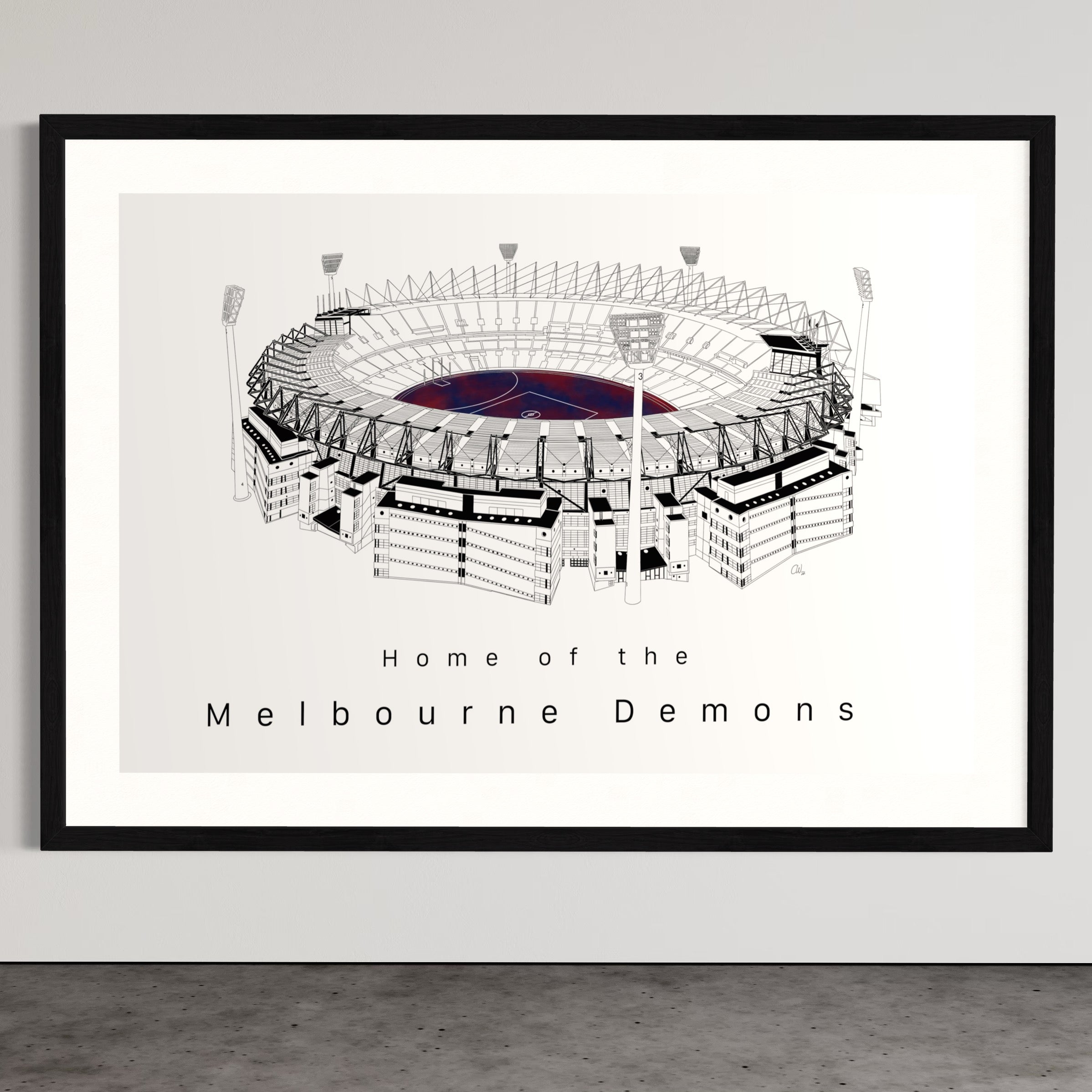 Footy Series Framed | Chanelle Wooldridge Art