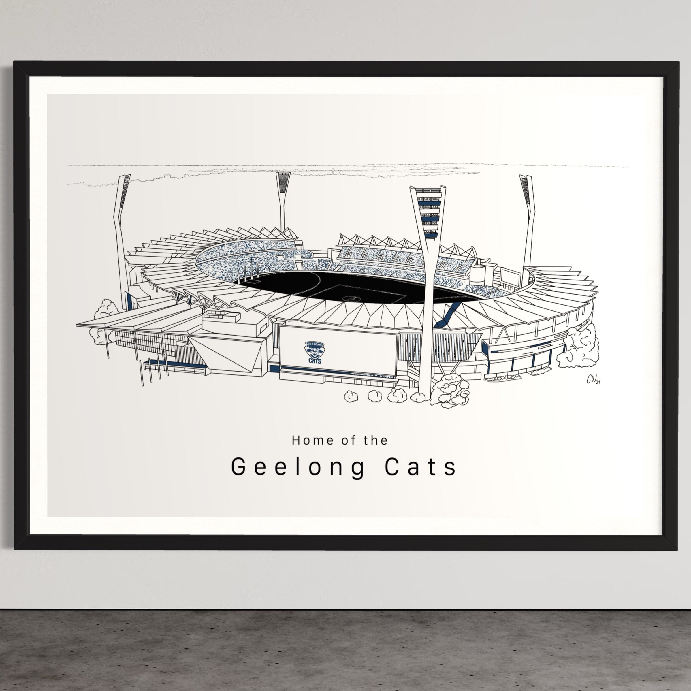 Footy Series Framed | Chanelle Wooldridge Art